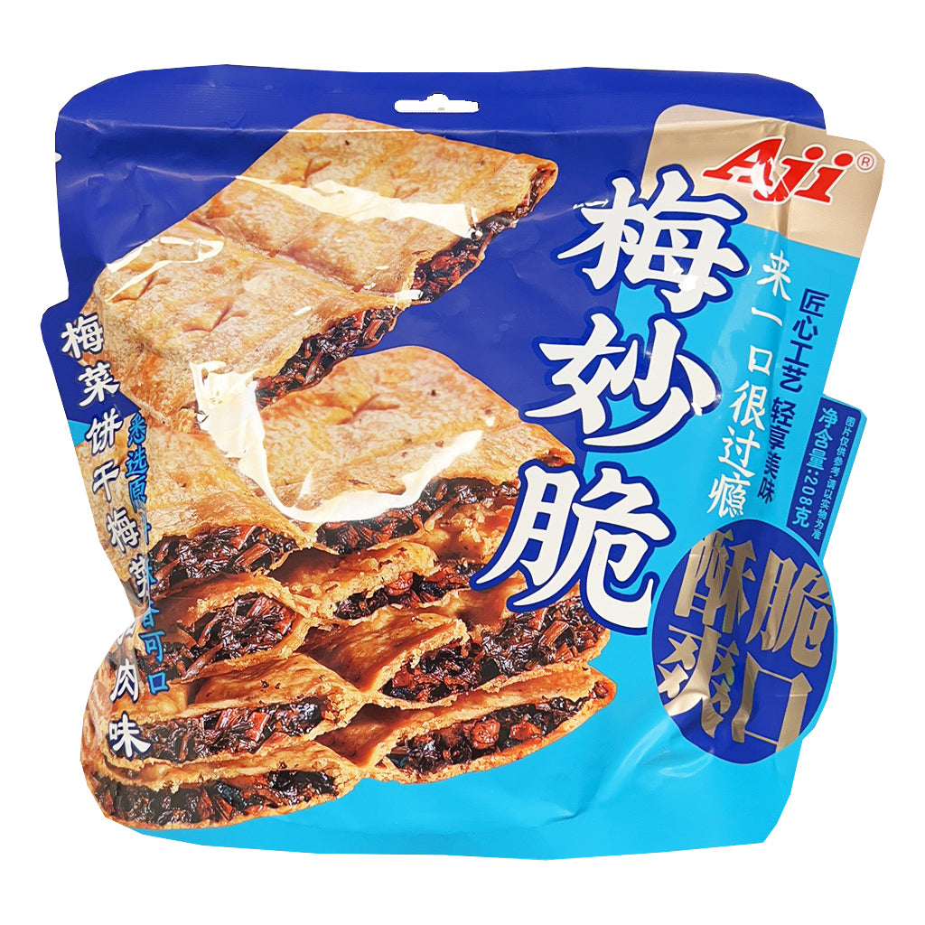 Aji Biscuit Pork Pickled Mustard Flavour 208g ~ Aji 梅菜饼 干梅菜扣肉味 208g