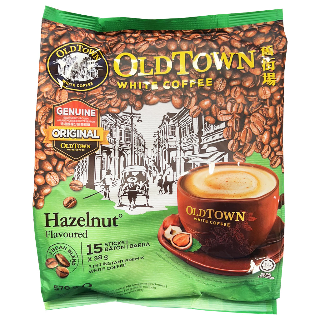 Old Town White Coffee 3 in 1 Hazelnut - 40g x 15 Sticks