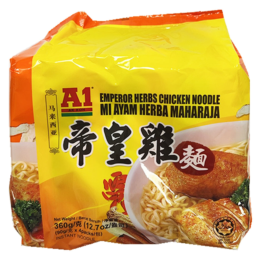 A1 Emperor Herbs Chicken Noodle 360g ~ A1皇帝雞麵 360g