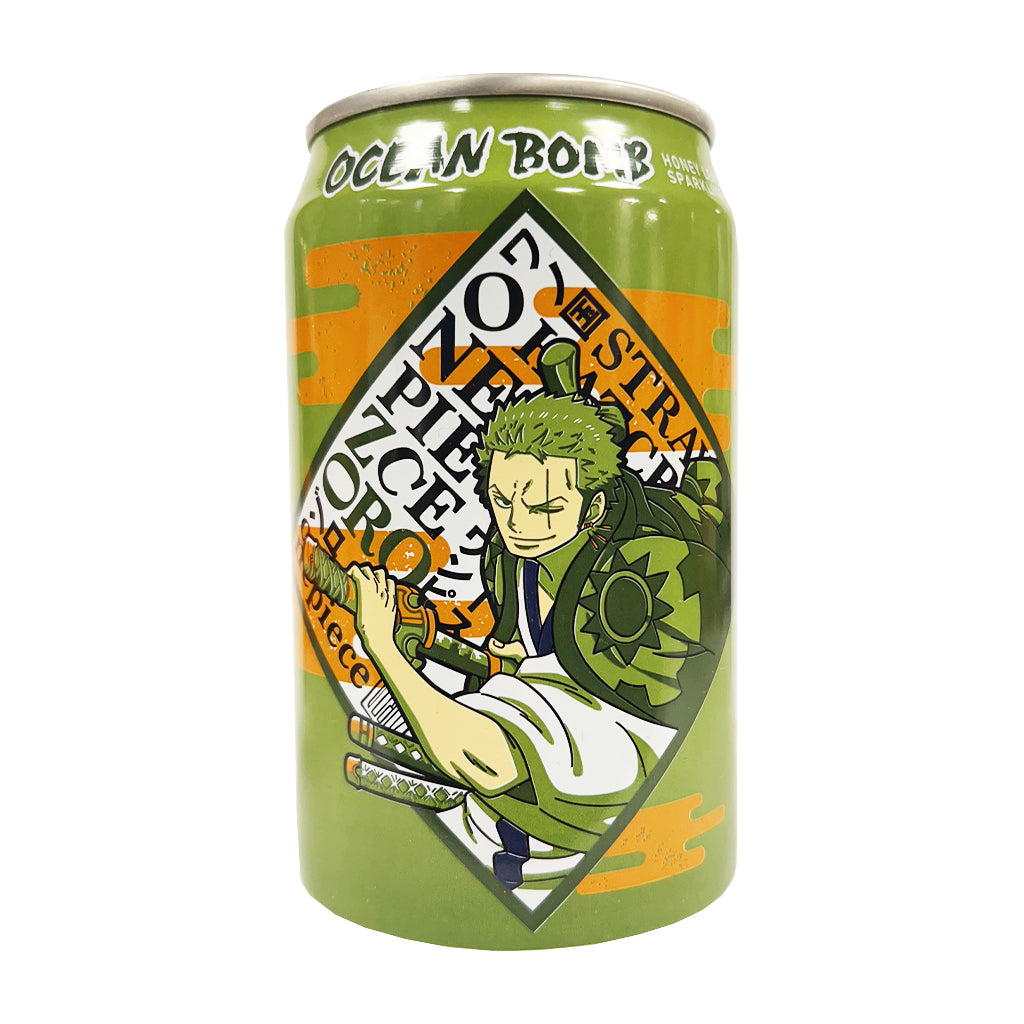 Ocean Bomb & One Piece Honey Lemon Flavour 330ml ～ 海洋深层气泡水 街头霸王 蜂蜜柠檬味