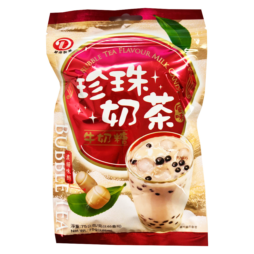 GC Milk Candy Bubble Tea Flavour 75g ~ 綠得珍珠奶茶风味软糖 75g