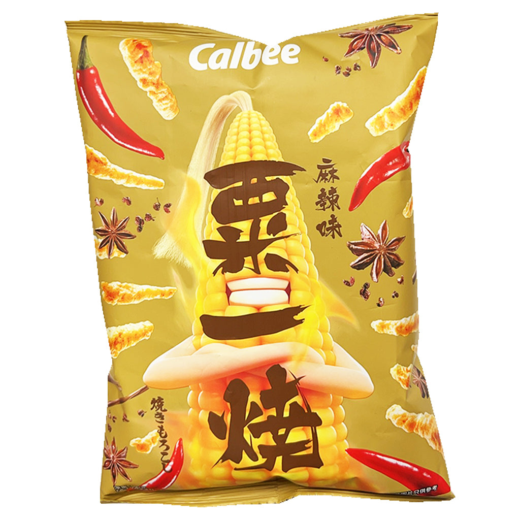 Calbee Grill A Corn Mala Flavour 80g ~ 卡乐B 栗一烧 麻辣味 80g