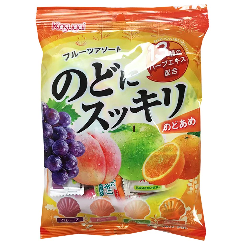 Kasugai Throat Refresh Fruit Assorted Candy 118g ~ 春日井綜合水果味潤喉糖 118g