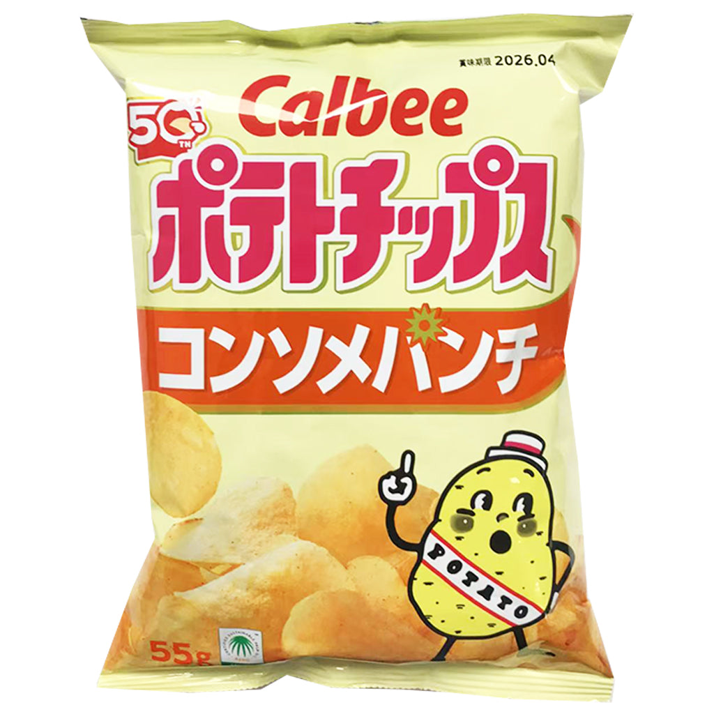 Calbee Potato Chips Consomme 55g ~ 卡乐B薯片清汤味 55g