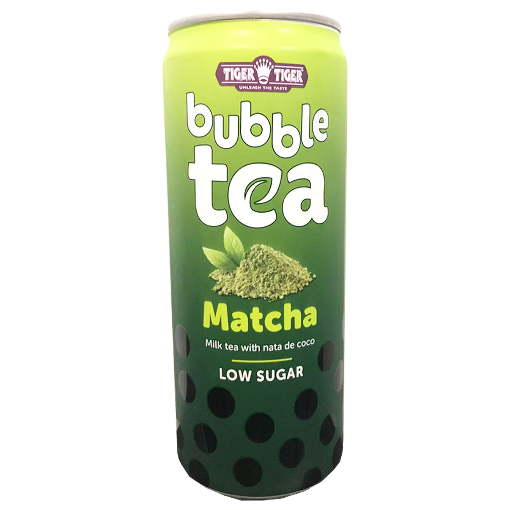 Tiger Tiger Bubble Tea Matcha 320ml ~ 双虎牌珍珠奶茶抹茶 320ml