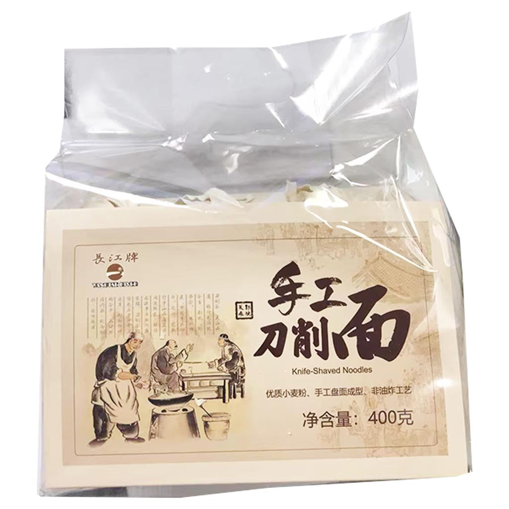 Yang Tse River Knife Shaved Noodle 400g ~ 長江牌手工刀削麵 400g