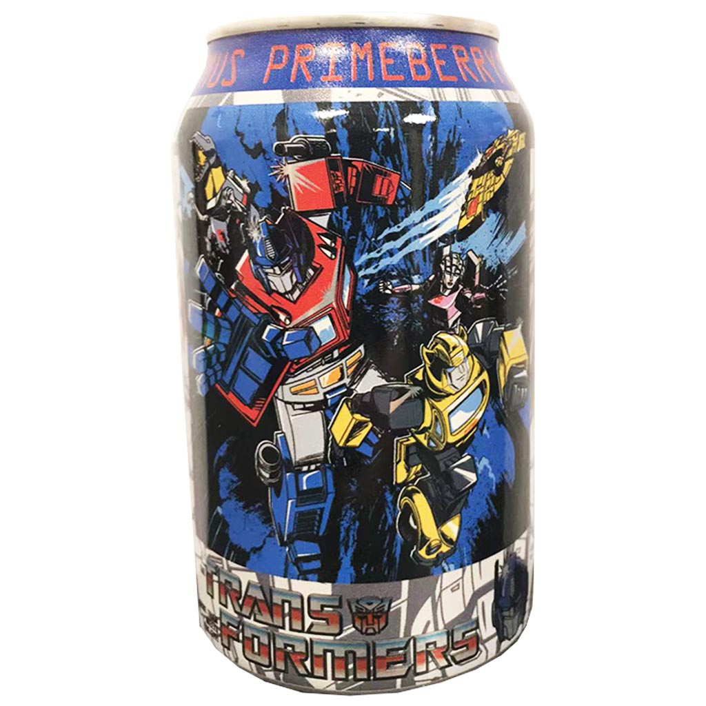 Kaw Transformers Strawberry Flavour Soda 330ml ~ 变形金刚草莓味苏打水 330ml