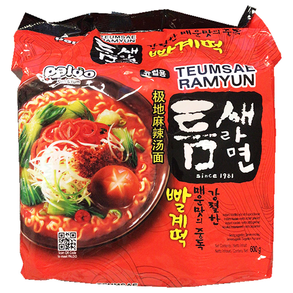 Paldo Teumsae Ramen 120g ~ Paldo 极地麻辣汤面 120g