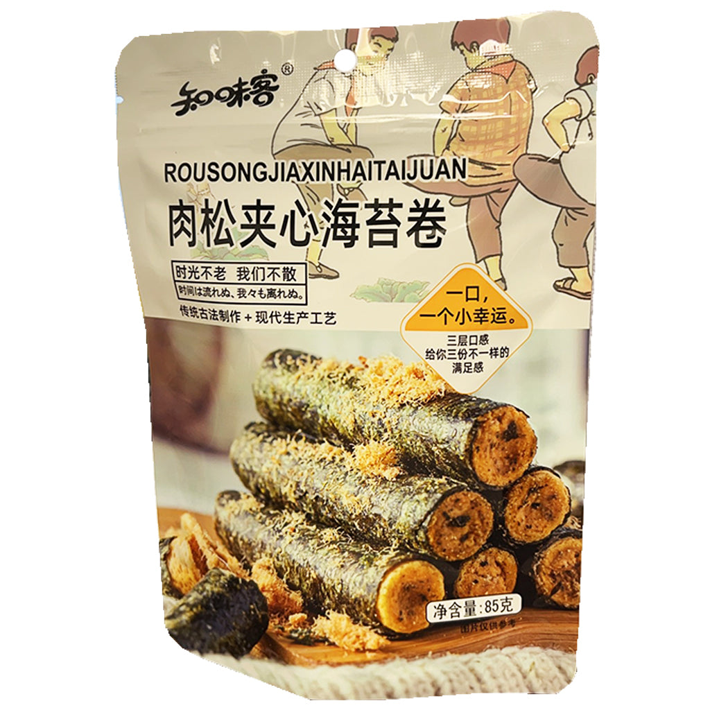 ZhiWeiKe Seaweed Meat Floss Roll 85g ~ 知味客肉松夾心海苔卷 85g