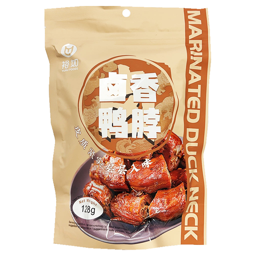 YuruFoods Marinated Duck Neck 120g ~ 裕如鹵香鸭脖 120g