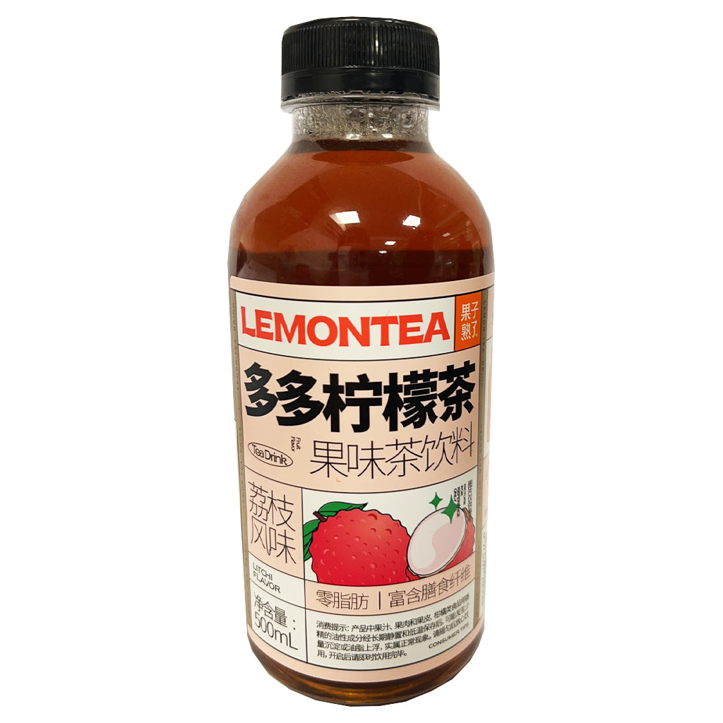 Guo Zi Shu Le Lemon Tea Lychee Flavour 500ml ~ 果子熟了多多柠檬茶荔枝風味 500ml