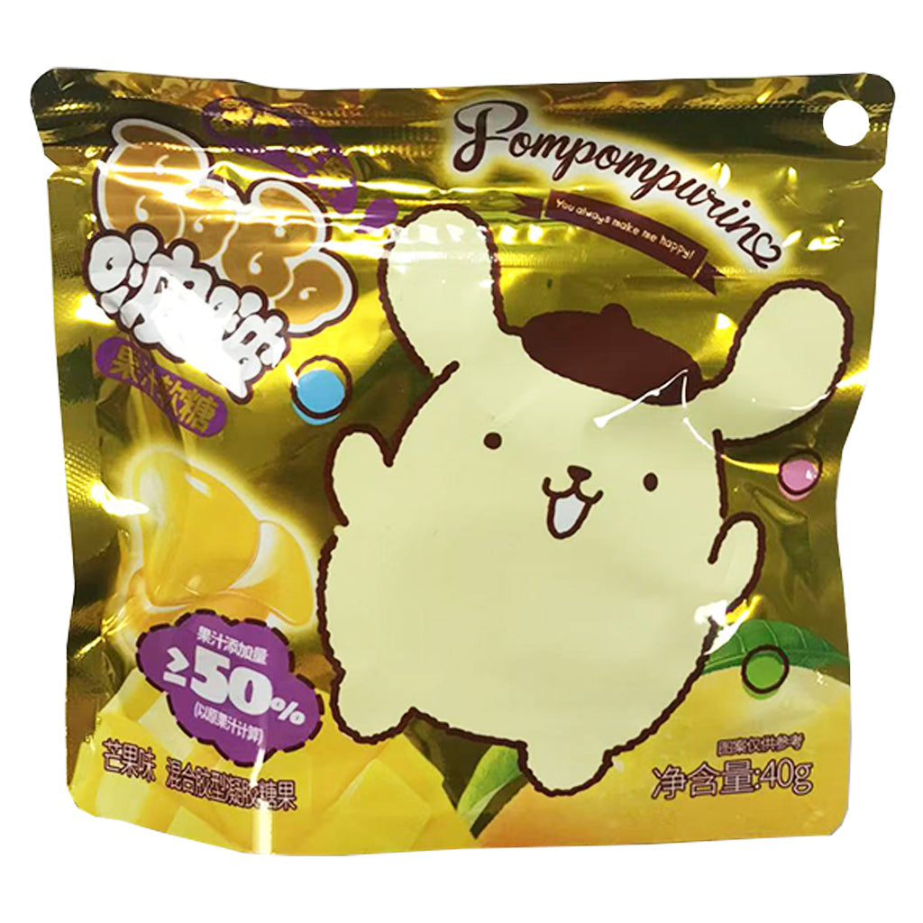 PomPomPurin Soft Candy Mango 40g ~ 布丁狗果汁软糖芒果味 40g