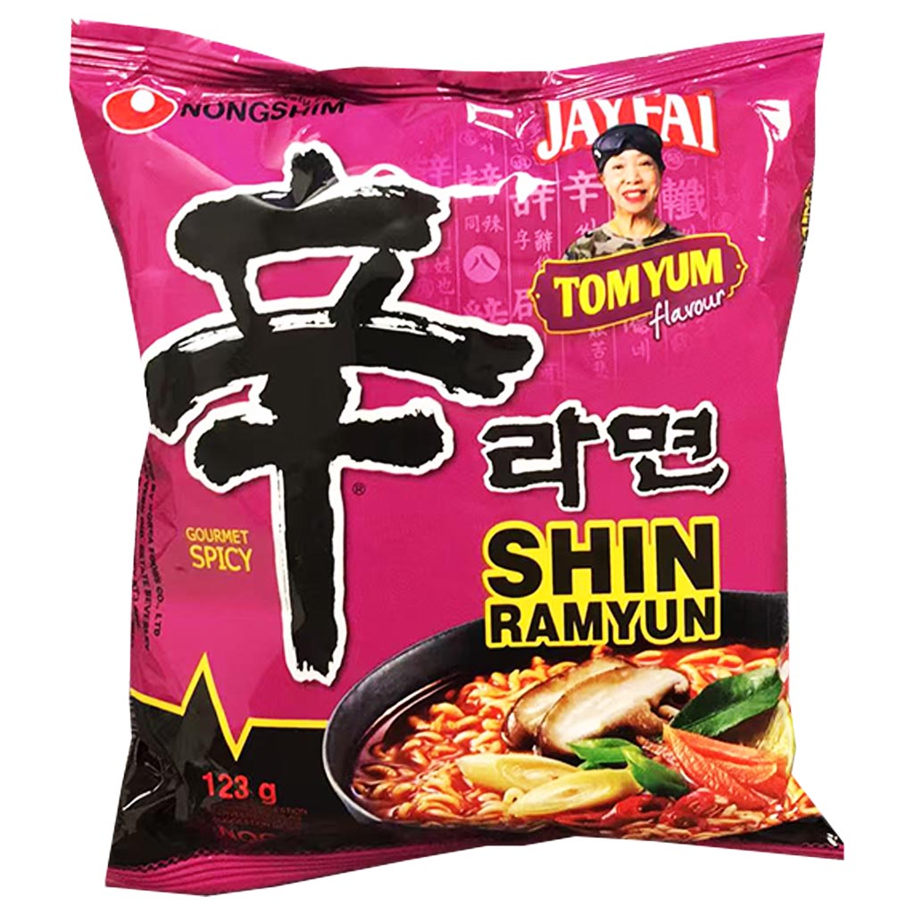 Nongshim Shin Ramyun Tom Yum Flavour 123g ~ 农心辛拉面 泰式酸辣海鲜 冬阴功味 123g