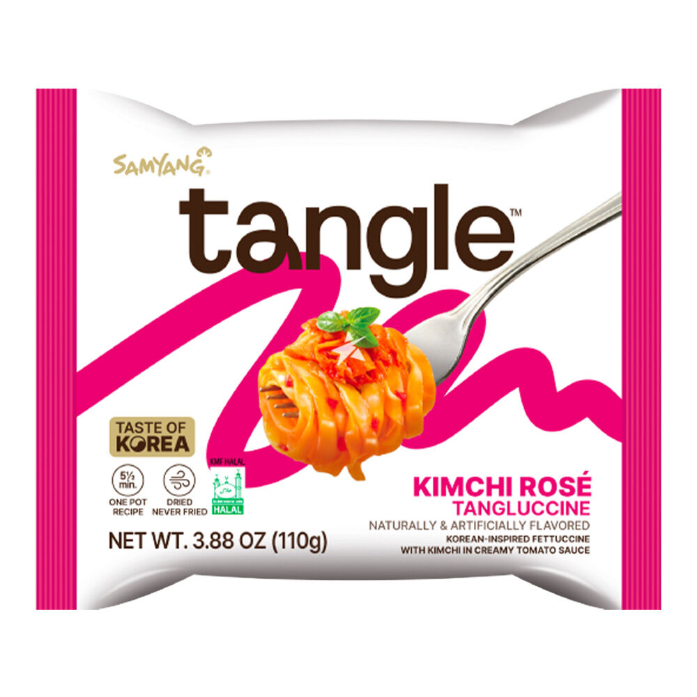 Samyang Tangle Kimchi Rose Pasta 110g ~ 三养Tangle意面 玫瑰泡菜味 110g