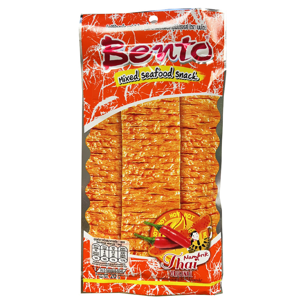Bento Fish Snack Thai Flavour 20g ~ 拌多樂零食魚片泰辣 20g