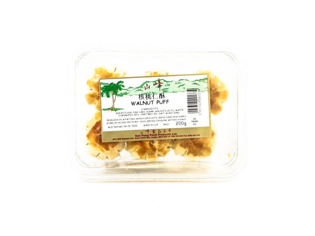 Sun Fung Walnut Puff 200g ~ 山峰核桃仁酥 200g