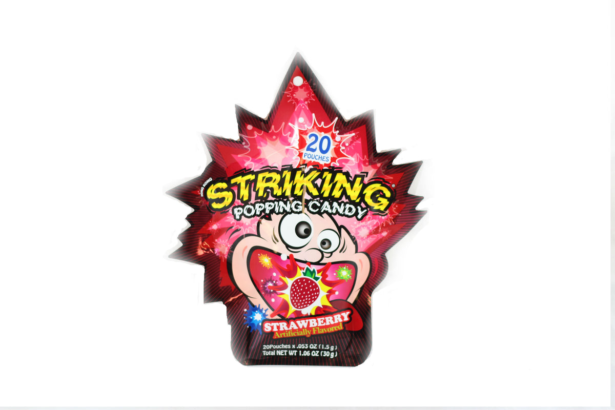 Striking Popping Candy Strawberry Flavour 30g