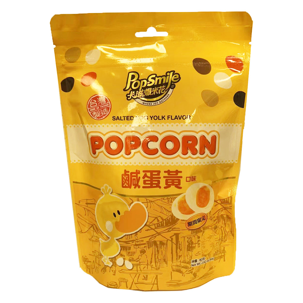 Pop Smile Slated Egg Yolk Flavour Popcorn 80g