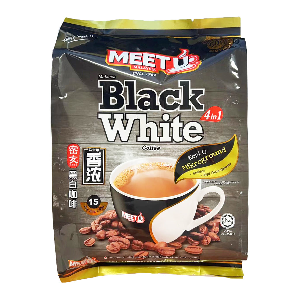 MEETU Black White Coffee 4 In 1 600g ~ ???? ?????? ???????????? 600g