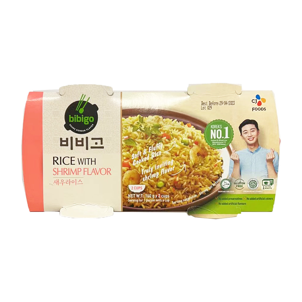 Bibigo Cooked Rice with Shrimp Flavour 320g ~ Bibigo 即食炒饭 虾仁味 320g