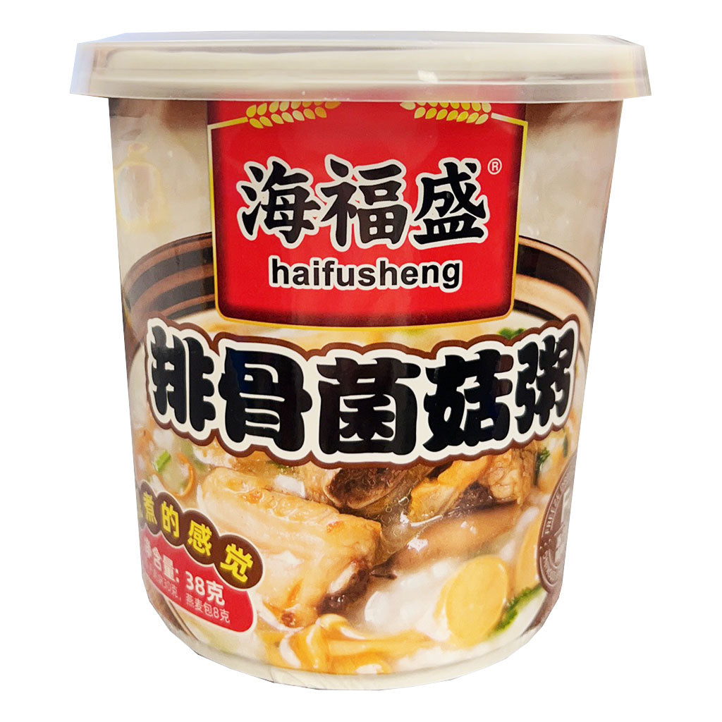 Hai Fu Sheng Congee Mushroom Pork Flavour 38g ~ ?????? ?????????? 38g