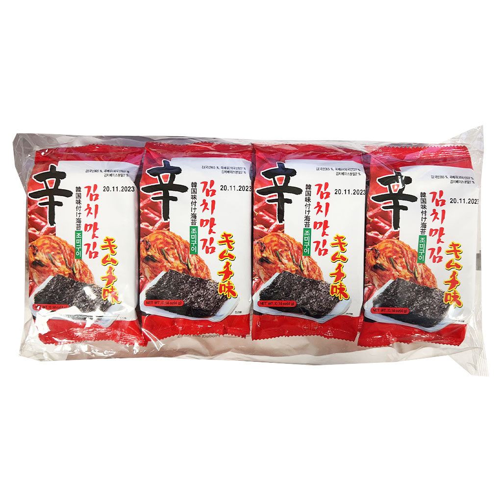 Kwangcheon Kimchi Flavour Seaweed 32g ~ Kwangcheon 韓式紫菜 泡菜味 32g