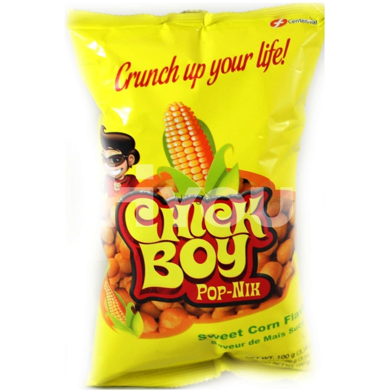 Chick Boy Pop Nik Sweet Corn Flavoured 100g ~ Chick Boy 玉米零食 100g