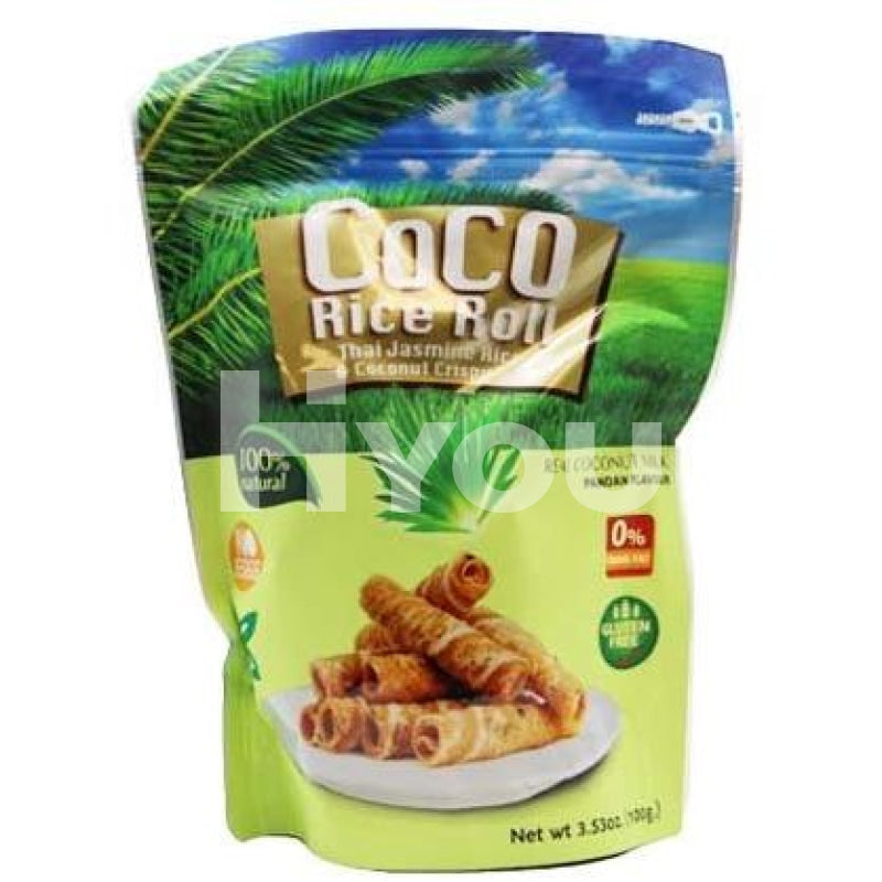Coco Rice Roll Pandan Flavour Gluten Free 100g ~ Coco 米卷 香蘭味 100g