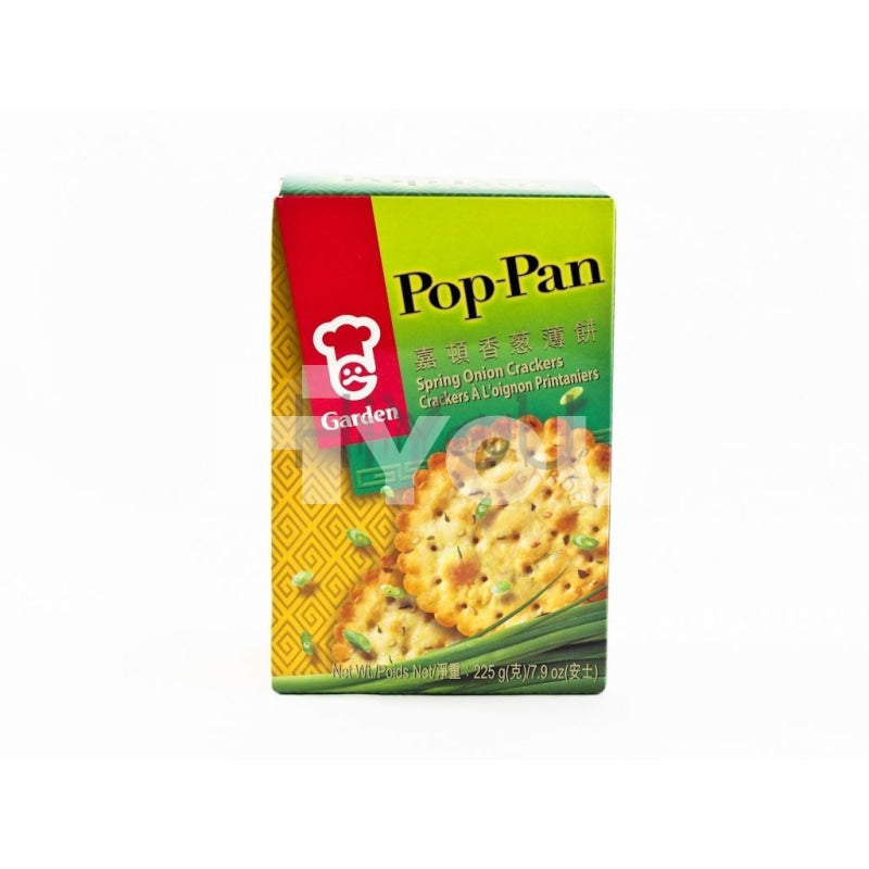 Garden Pop Pan Spring Onion Crackers 2x100g ~ 嘉顿香葱薄饼 2x100g