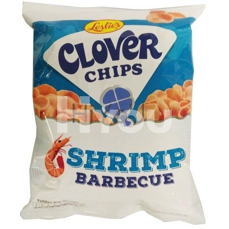 Leslie's Clover ChipsShrimp BBQ Flavour 50g ~ Leslie's 脆虾片 燒烤味 50g