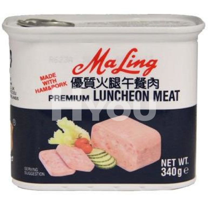 Ma Ling Canned Pork Lunchon Meat 340g ~ 梅林牌优质火腿午餐肉 340g