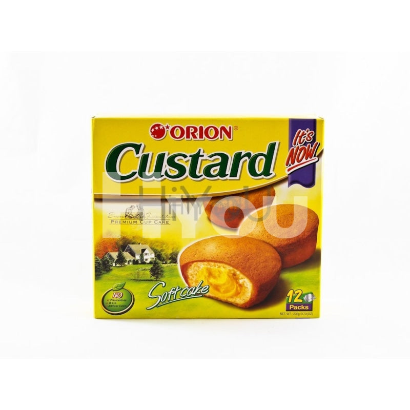 Orion Custard Soft Cake 12 Packs 12x23g ~ Orion 牛奶蛋糕 大 12x23g