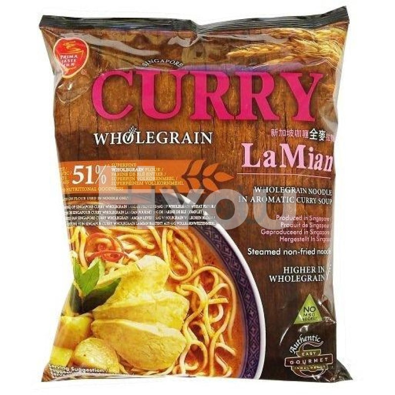 Prima Taste Singapore Curry Wholegrain La Mian 180g ~ 百胜厨咖喱拉面 180g