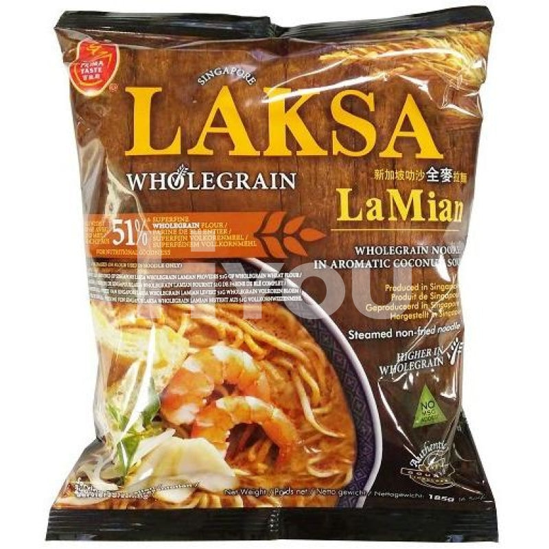 Prima Taste Singapore Laksa Wholegrain La Main 144g ~ 百胜厨新加坡叻沙全麦拉面 144