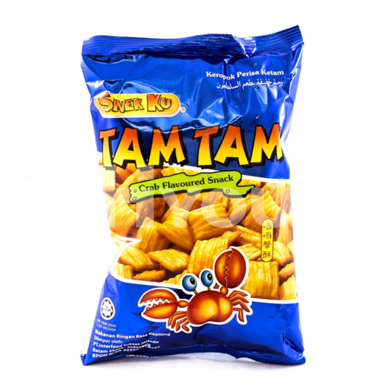 Snekku TamTam Crab Flavoured Snack 80g ~ Snekku 噹噹蟹酥 80g
