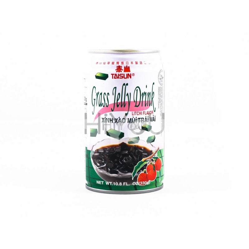 Taisun Grass Jelly Drink Litchi Flavour 330g ~ 浠欒崏铚滆崝鏋濆彛鍛? 330g