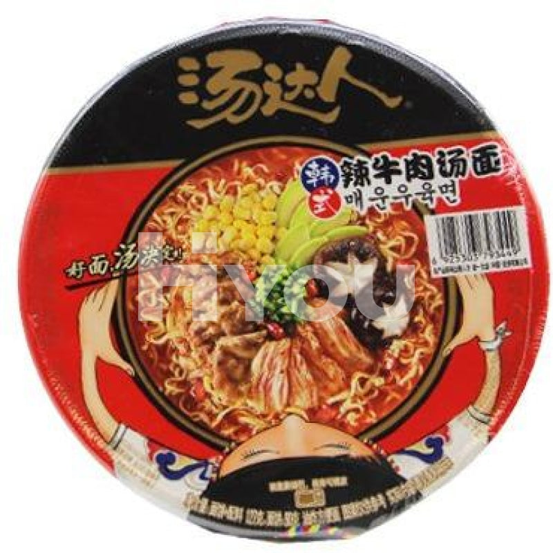 Unif Soup Daren Bowl Noodle Korean Style Beef Flavour 127g ~ 統一湯達人 韓式辣